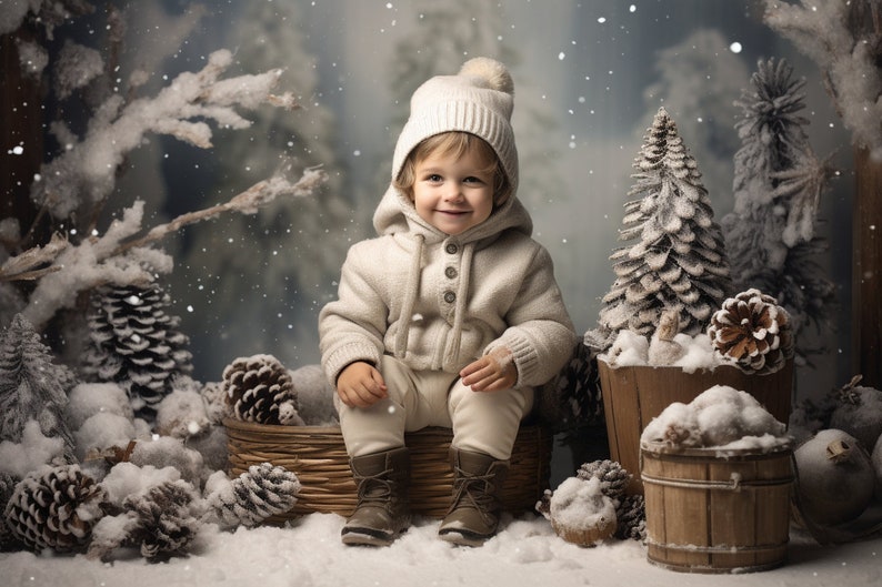 Winter Studio Digital Background for Composite Photography - Etsy