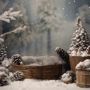 Winter Studio Digital Background for Composite Photography - Etsy