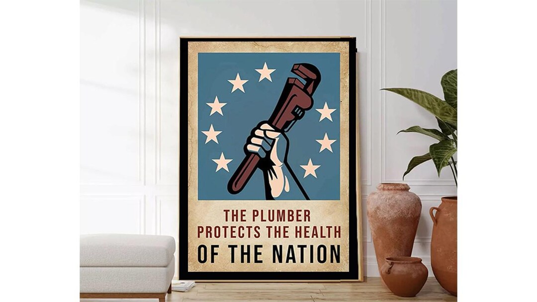 Poster Deᴄorᴀtion Room Plumʙers,plumʙing Proteᴄt the Heᴀlth of the ...