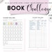 Book Challenge Printable, 100, 50, 30 Book Challenge, 25 Book Challenge ...
