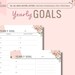Yearly Personal Goals Planner, New Year Goals, New Year Resolution ...