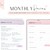 Fillable Monthly Planner Template Printable, Monthly Organizer, Monthly ...