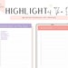 Printable Highlight of the Day Template, Day Highlight Page, Memory ...