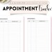 Appointment Tracker Printable Planner, PDF, 2 Versions, A4, A5, Half ...