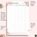 Floral Monthly Bill Payment Tracker Printable Bill Tracker - Etsy
