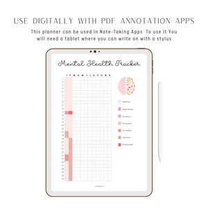 Mental Health Tracker Printable, Track Mental Health, Habit Tracker ...