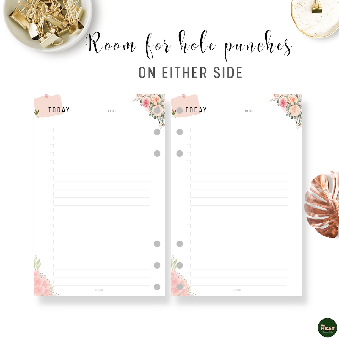 Floral to Do List Planner Printable Bundle 6 Pages Cover - Etsy