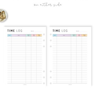 Time Management Planner Printable, Fillable Time Log Template, Monthly ...