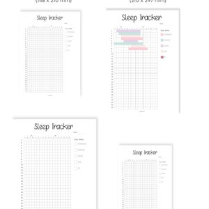 Sleep Tracker Printable, Sleep Quality Journal, Monthly Sleep Log ...