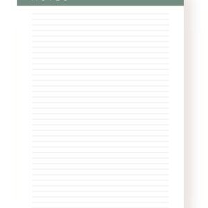 Printable Notes Page Template Notes Printable PDF A4 - Etsy