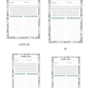Monthly Reading Tracker, Reading Log, Book Tracker Printable, Reading ...