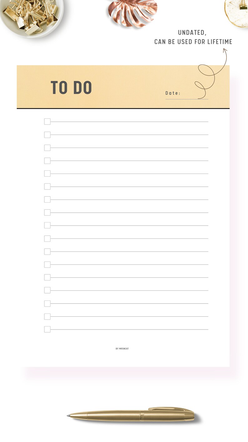 To Do List Printable, Productivity Planner, A4, US Letter, to Do List ...