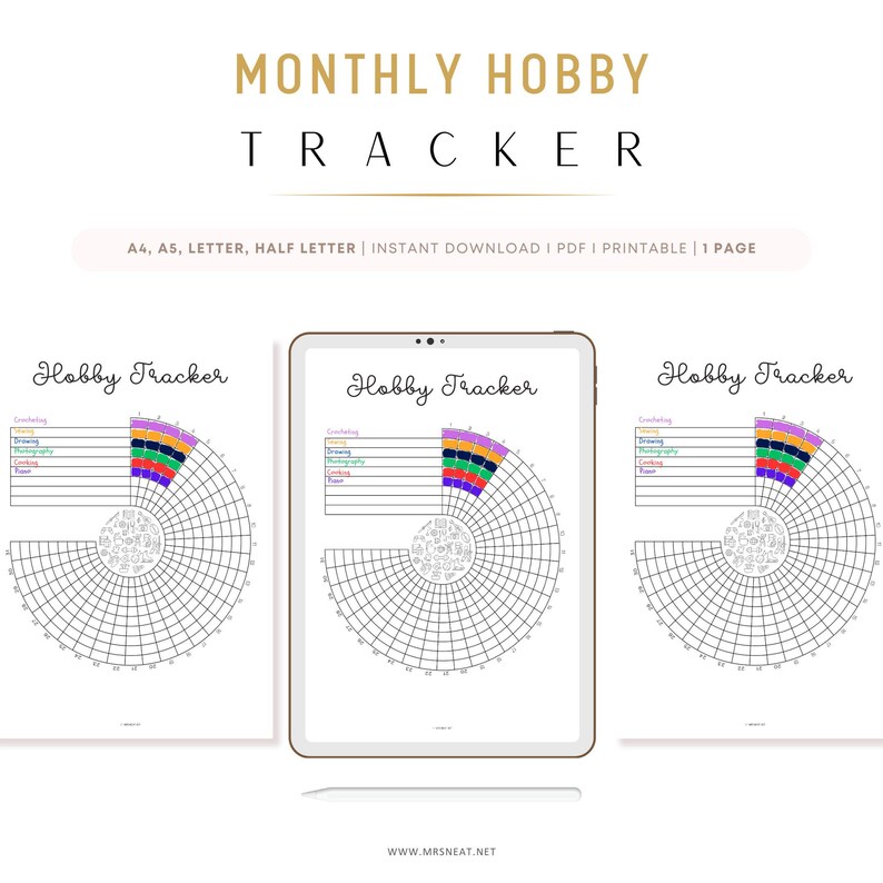 Hobby Tracker Printable Journal Page, Habit Tracker, Hobby Journal, Fun ...