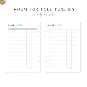 Fillable Income Tracker Printable, Side Hustle Income Tracker, Monthly ...