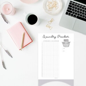 Laundry Tracker Printable, Laundry Log, Track Washing, Track Laundry ...
