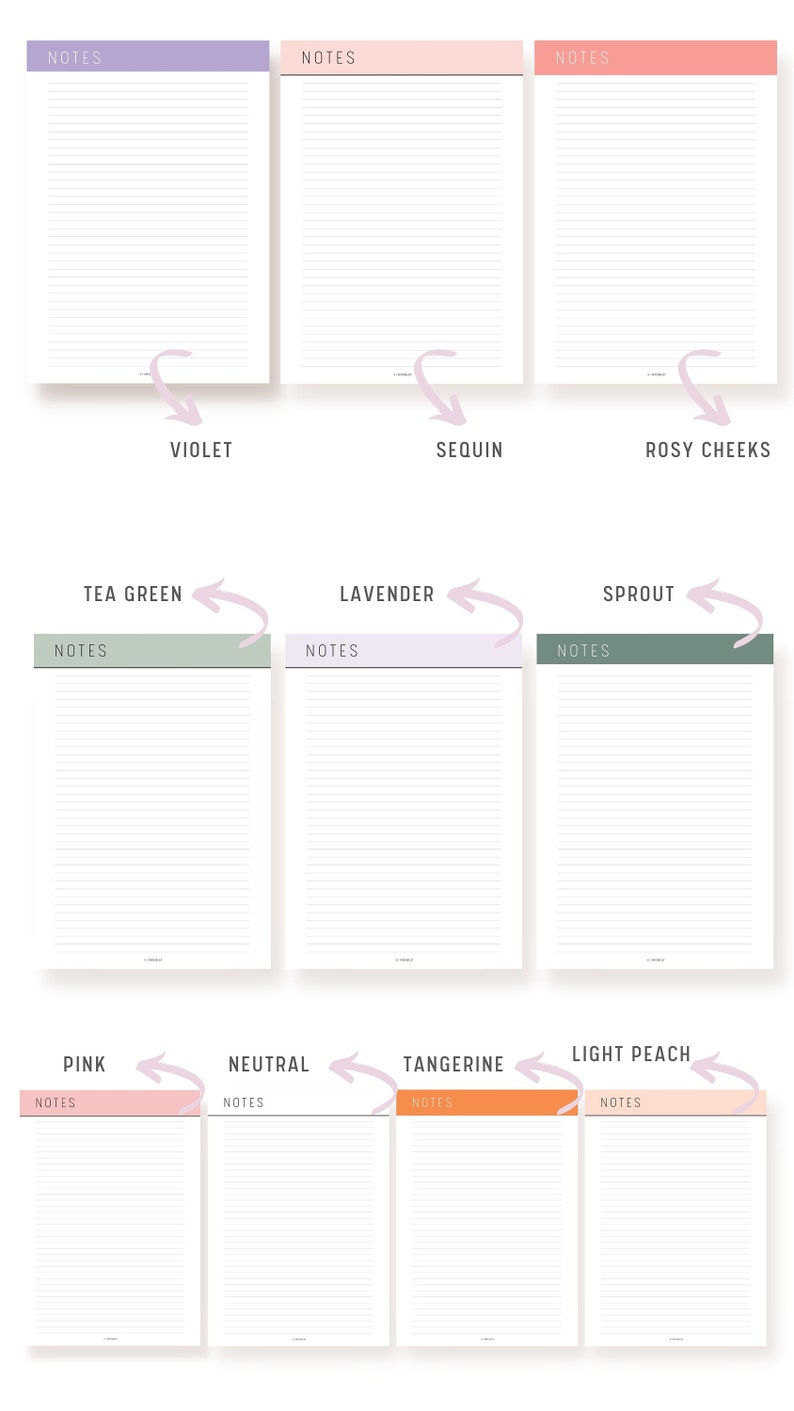 Printable Notes Page Template Notes Printable PDF A4 - Etsy
