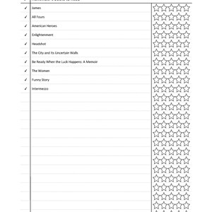 Fillable Books to Read List PRINTABLE, Reading Journal, Book Tracker ...