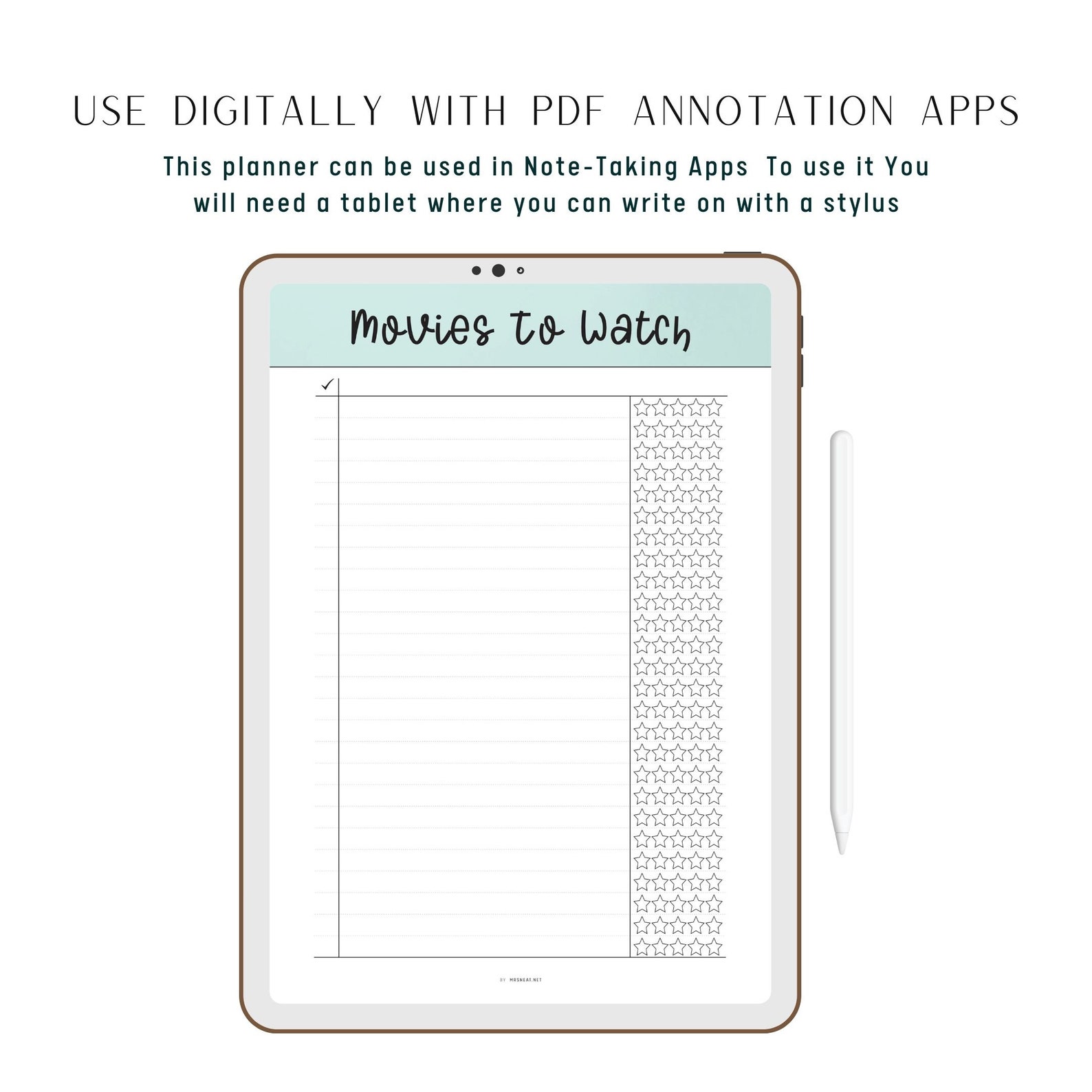 Printable Movies to Watch, Watch List Template, Movies to Watch List ...