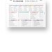 Colorful Cleaning Schedule Template, Cleaning Checklist Printable, A4 ...