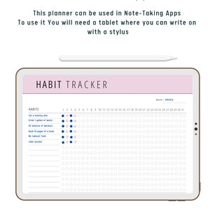 Monthly Habit Tracker PRINTABLE Landscape, Habit Tracker Template ...