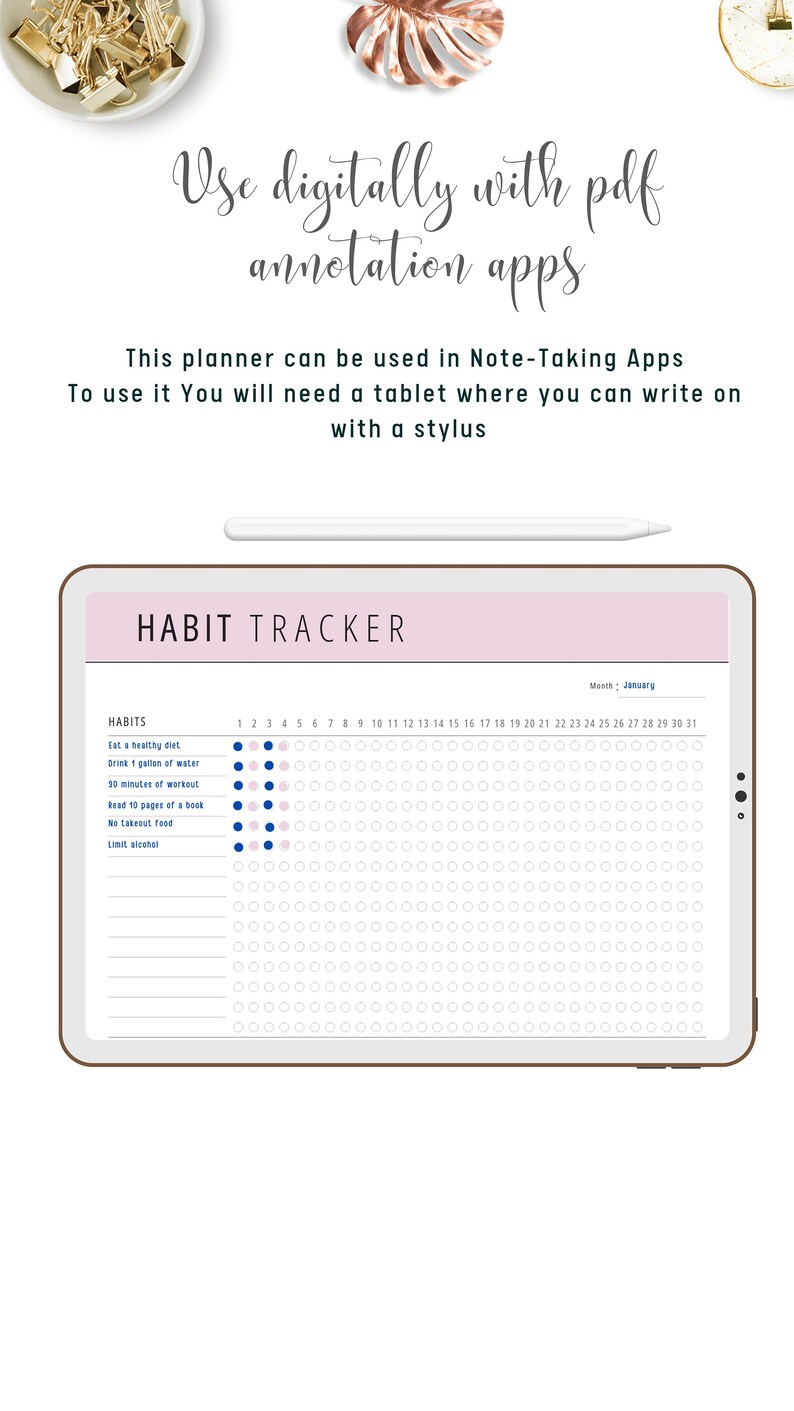 Monthly Habit Tracker PRINTABLE Landscape, Habit Tracker Template ...