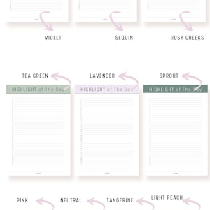 Printable Highlight of the Day Template, Day Highlight Page, Memory ...