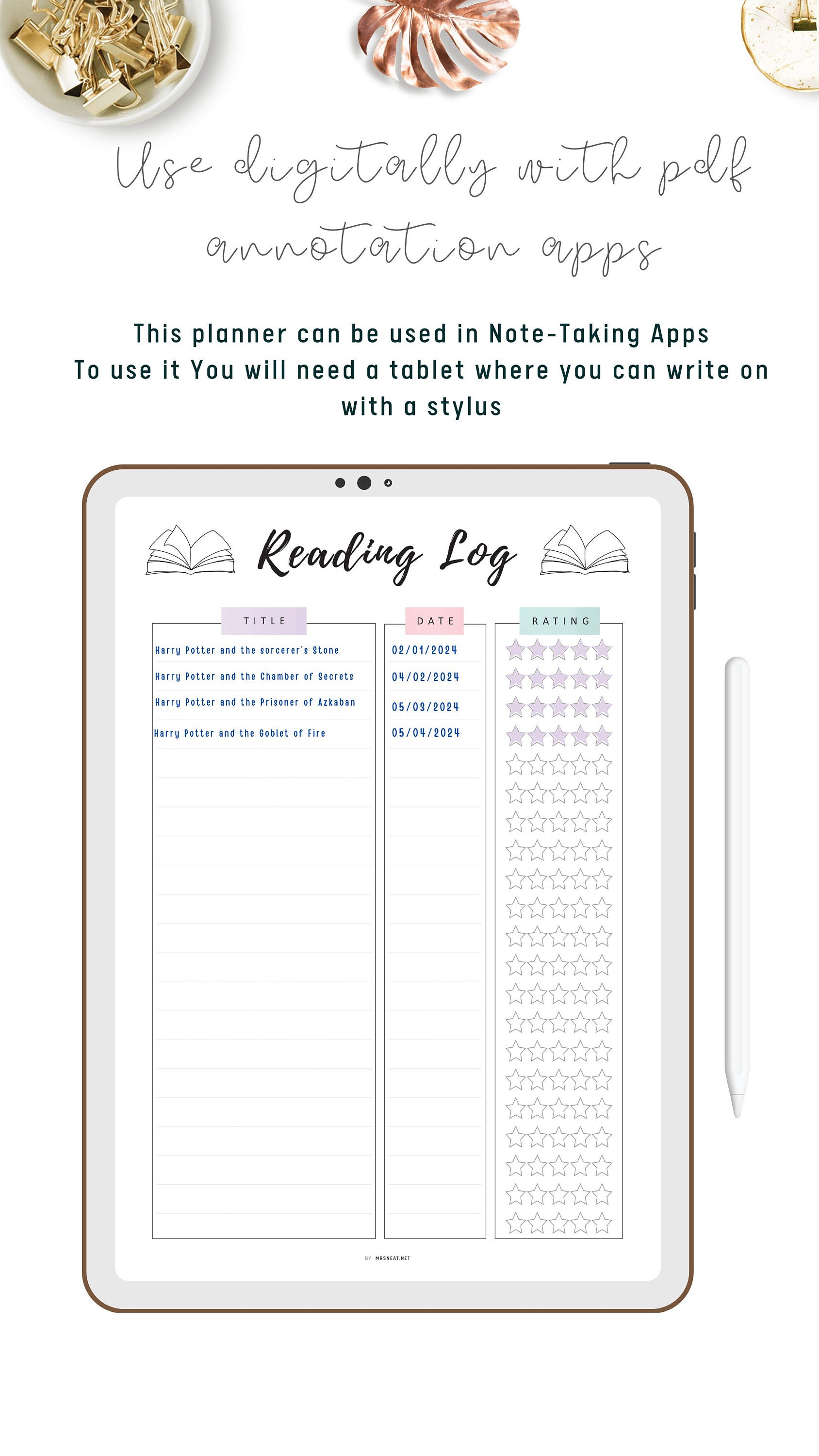 Reading Log Printable, Books to Read, TBR List, Reading Tracker, Book ...