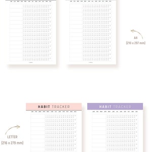 Printable Daily Habit Tracker Template, Monthly Habit Tracker, Habit ...