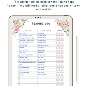 Reading Planner Bundle, Book Review, Reading Log, Books to Read List ...
