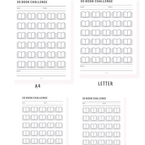 Book Challenge Printable, 100, 50, 30 Book Challenge, 25 Book Challenge ...