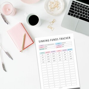 Fillable Sinking Funds Tracker PRINTABLE, Sinking Funds Tracker, Saving ...