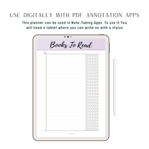 Fillable Books to Read List Printable, Reading Journal, Book Tracker ...