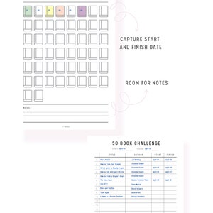 Book Challenge Printable, 100, 50, 30 Book Challenge, 25 Book Challenge ...