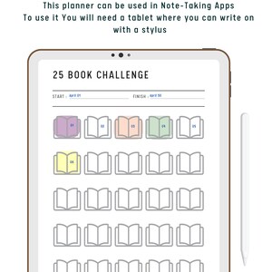 Book Challenge Printable, 100, 50, 30 Book Challenge, 25 Book Challenge ...