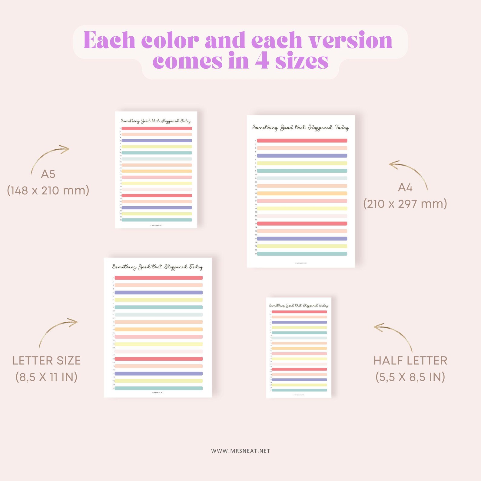 FILLABLE Gratitude Journal PRINTABLE: Wellness & Mindfulness (PDF ...