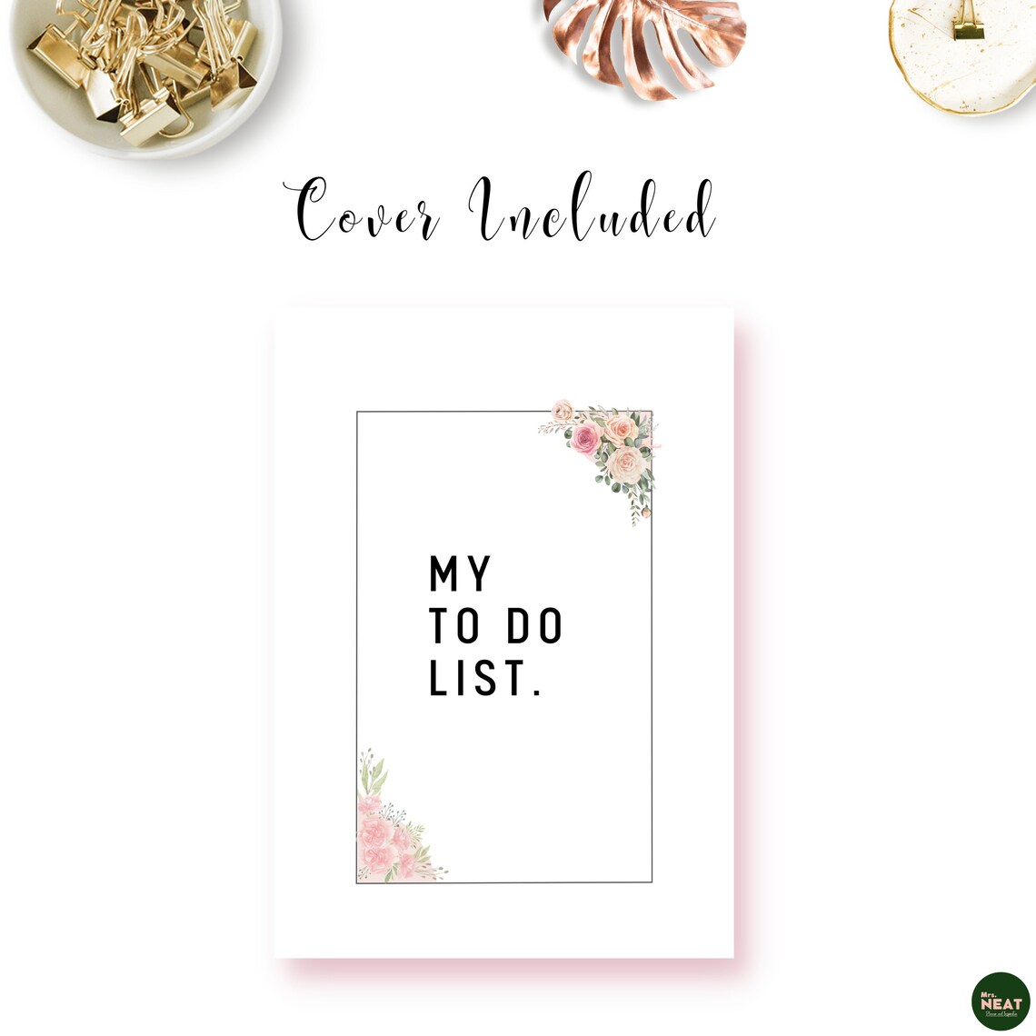 Floral to Do List Planner Printable Bundle 6 Pages Cover - Etsy