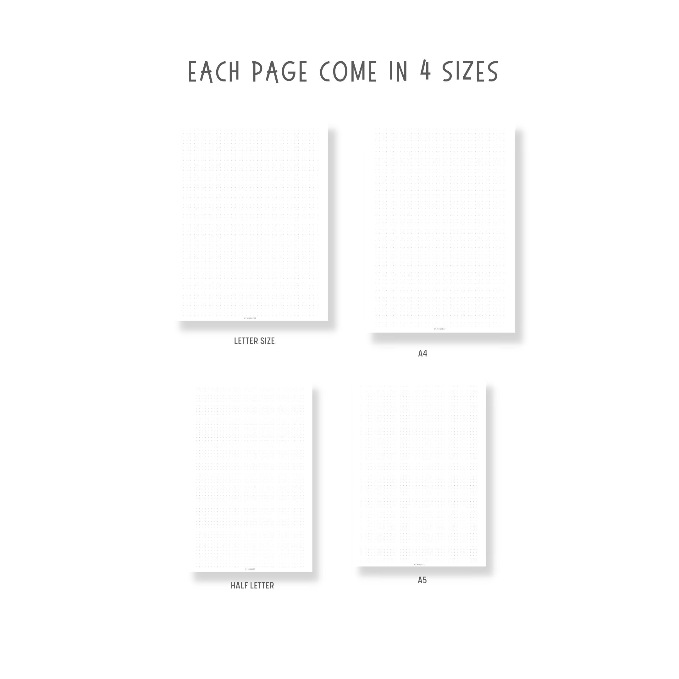 Paper Pages, Dot Grid Paper, Lined Paper, Graph Paper, Dotted Paper ...