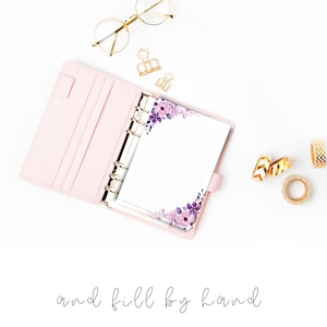 Printable Writing Paper, Floral Stationery Template, Fillable Paper ...