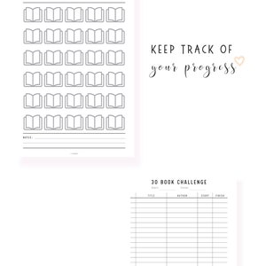 Book Challenge Printable, 100, 50, 30 Book Challenge, 25 Book Challenge ...