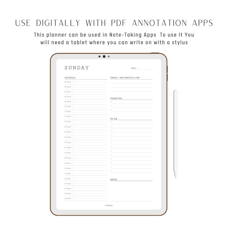 FILLABLE Daily Half Hour Planner PRINTABLE: Undated (PDF) - Etsy