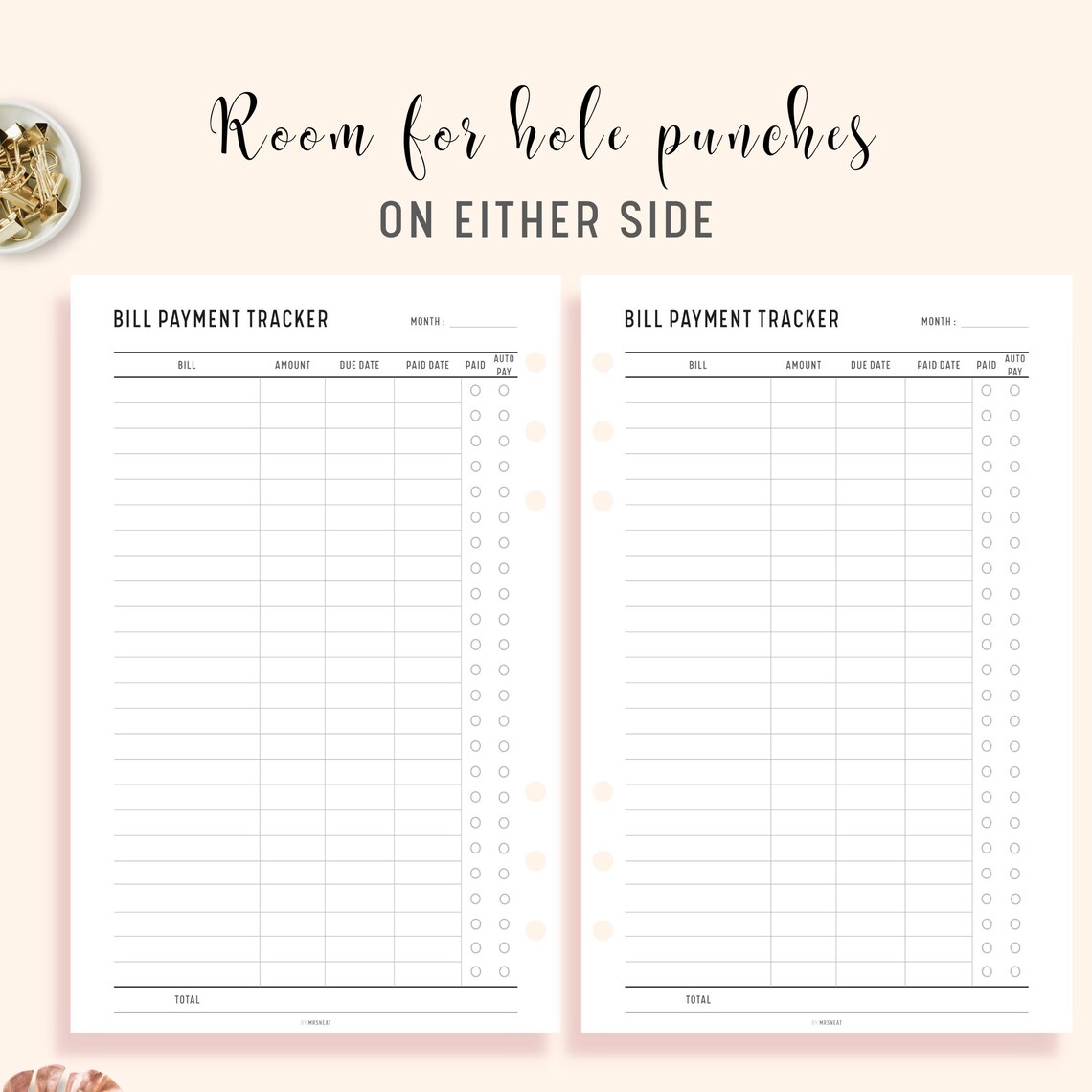 Bill Payment Tracker Printable, Monthly Payment Tracker, Bill Tracker ...