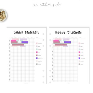 Monthly Hobby Tracker Template, Daily Hobby Tracker, Self Care Journal ...