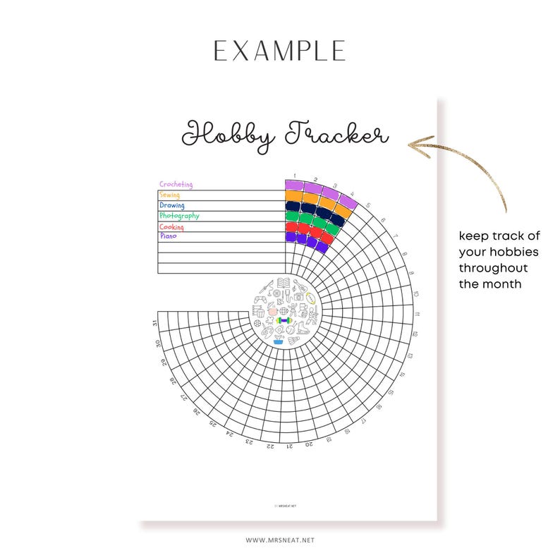 Hobby Tracker Printable Journal Page, Habit Tracker, Hobby Journal, Fun ...