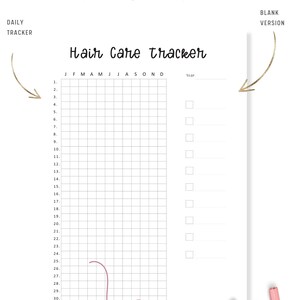 Hair Care Tracker Printable: Routine Planner (PDF) - Etsy Canada