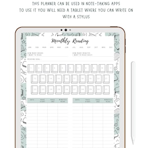 Monthly Reading Tracker, Reading Log, Book Tracker Printable, Reading ...