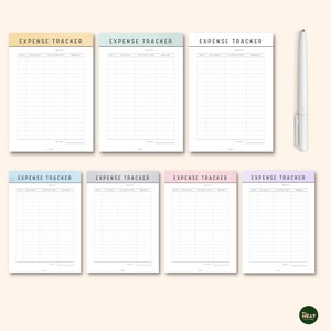 Fillable Expense Tracker Printable, Expense Planner, Money Management ...