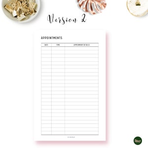Fillable Appointment Tracker Printable Planner, Meeting Tracker ...