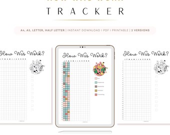 How Was Gym Tracker,printable Journal Page, Planner Page, Yearly ...