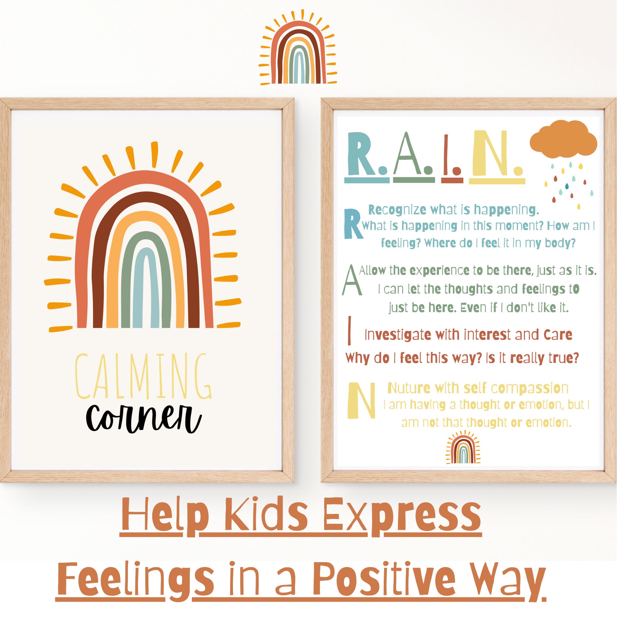 Boho Calming Corner Bundle That Includes 8 Posters. Posters for School ...