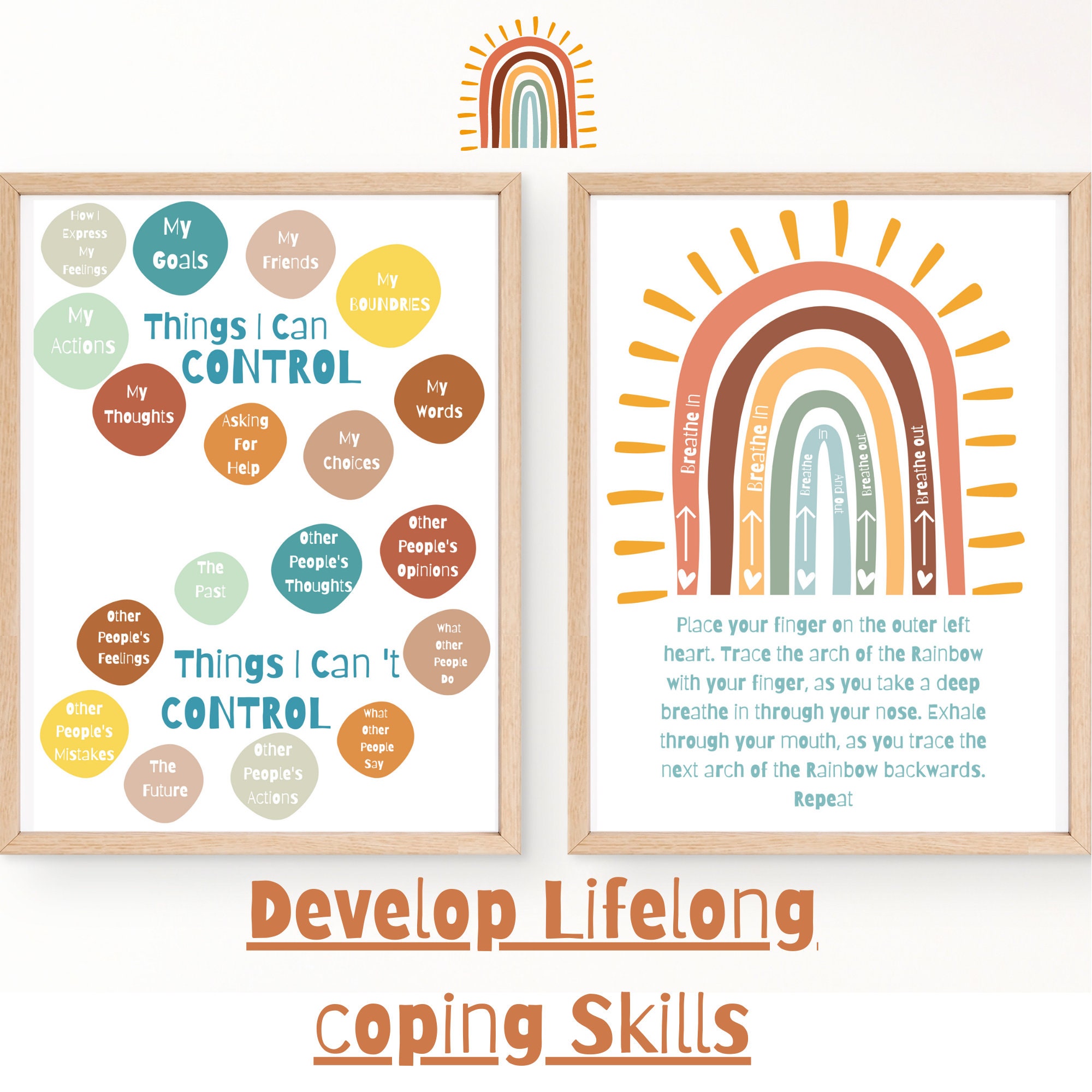 Boho Calming Corner Bundle That Includes 8 Posters. Posters for School ...